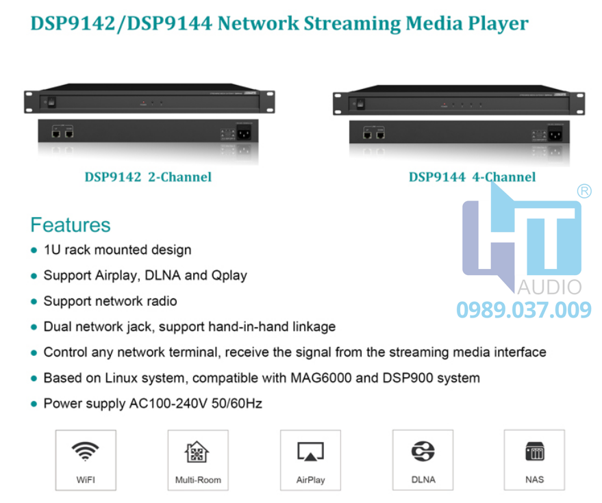 MAG6283 Network Streaming Media Player - HATHANG AUDIO - HÀ THẮNG SOUND COMPANY