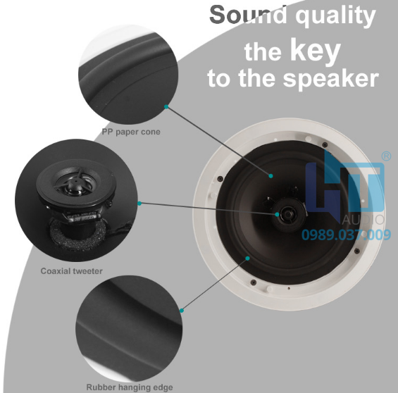 DSP7011 Loa âm trần không bo viền - HATHANG AUDIO - HÀ THẮNG SOUND COMPANY