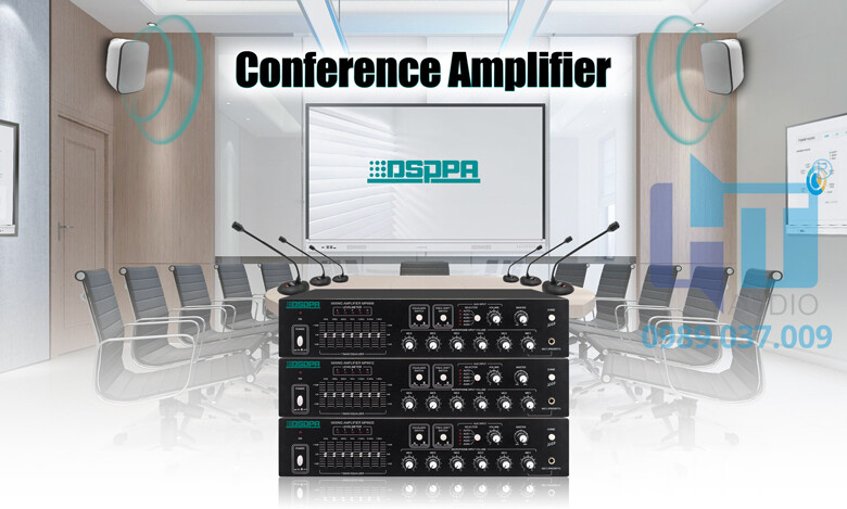 MP6906 Amply mixer hội nghị 6 Microphone - HATHANG AUDIO - HÀ THẮNG SOUND COMPANY